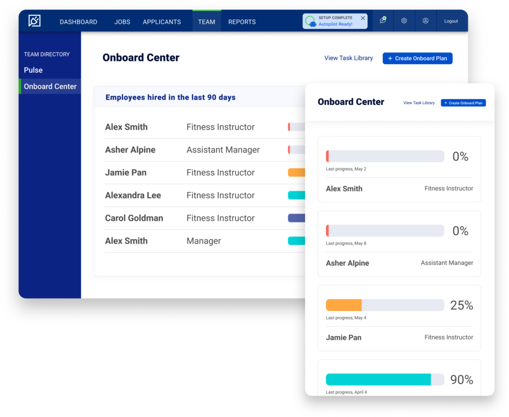 Onboarding & Team Management - CareerPlug